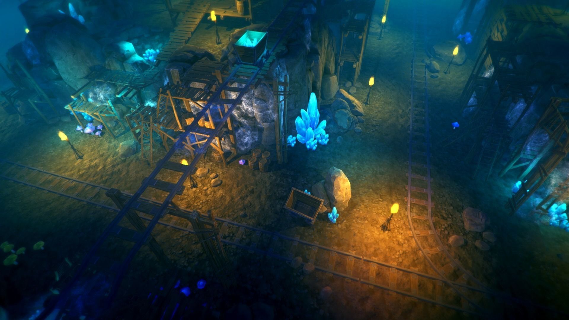 3D model Top-Down Crystal Mine VR / AR / low-poly | CGTrader