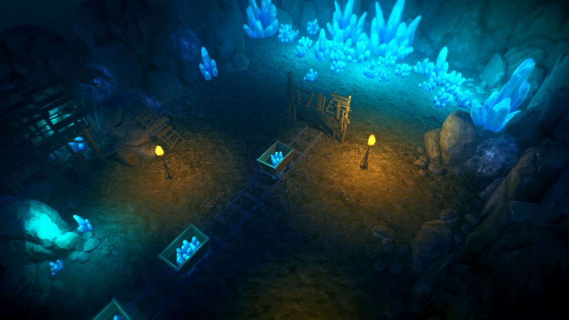 3D model Top-Down Crystal Mine VR / AR / low-poly | CGTrader