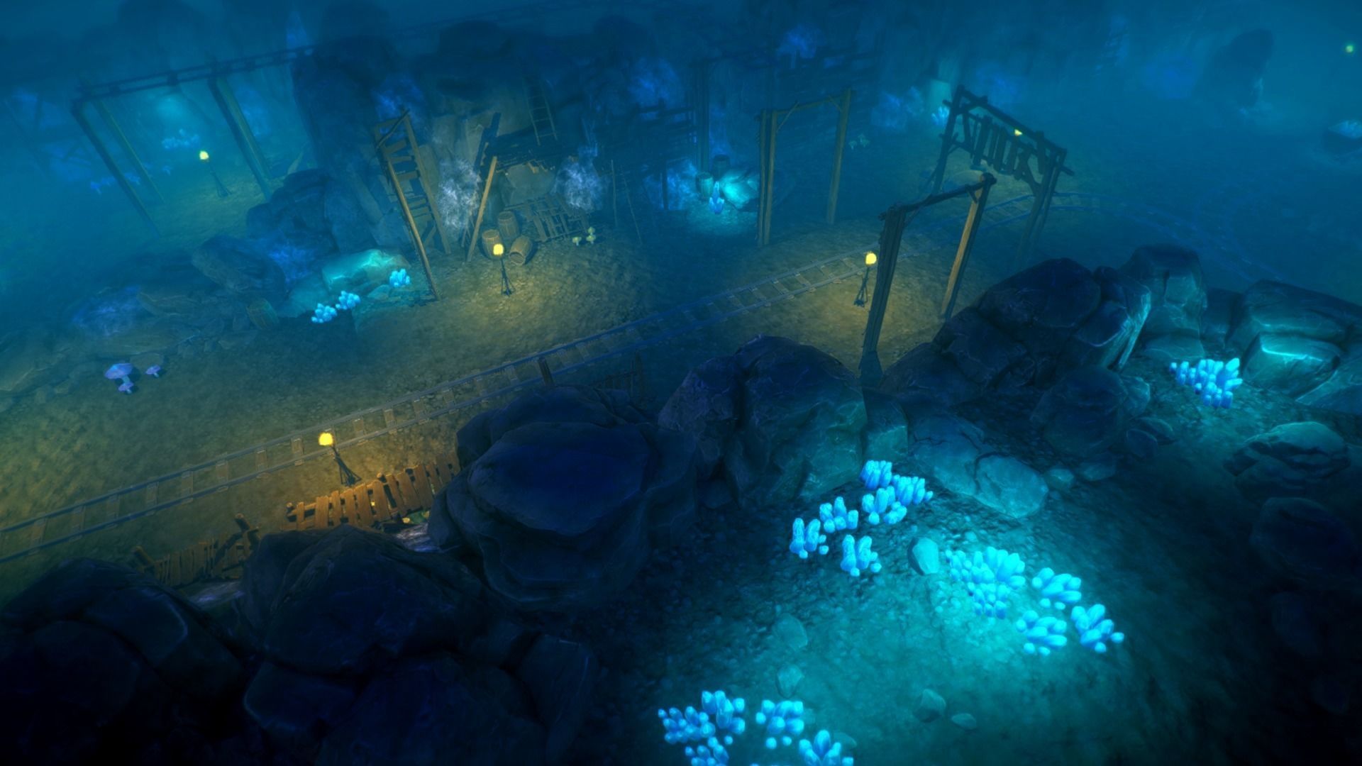 3D model Top-Down Crystal Mine VR / AR / low-poly | CGTrader