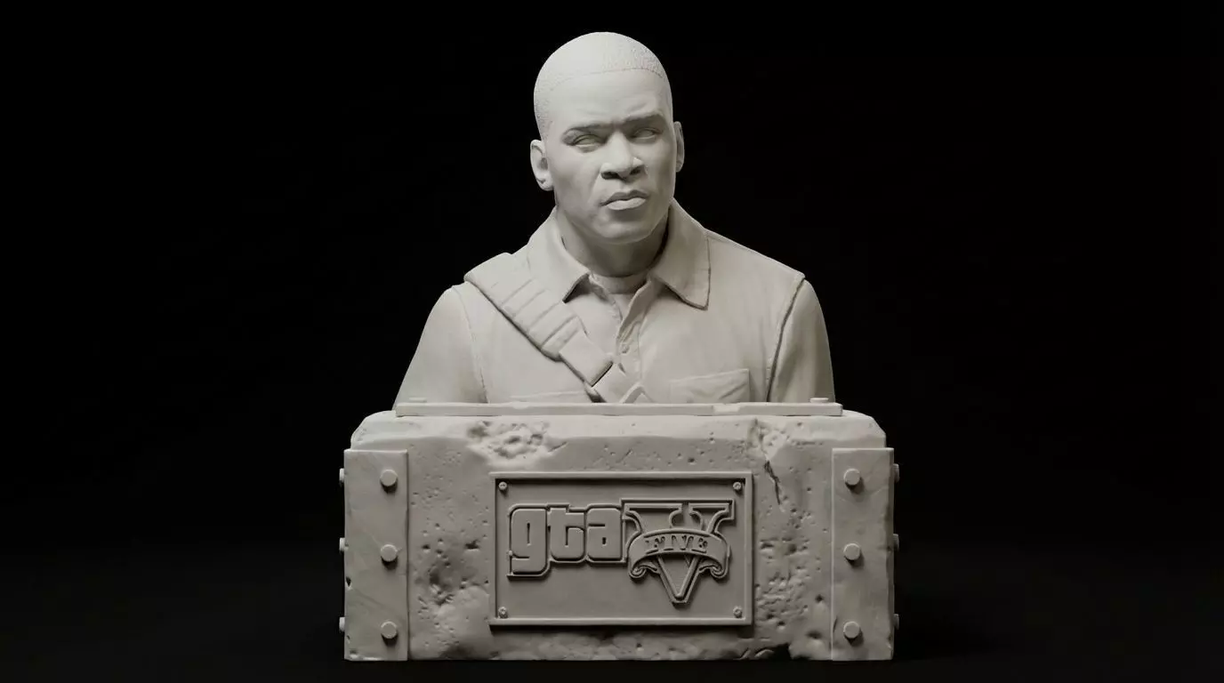 Franklin Clinton GTA V 3D model 3D printable | CGTrader