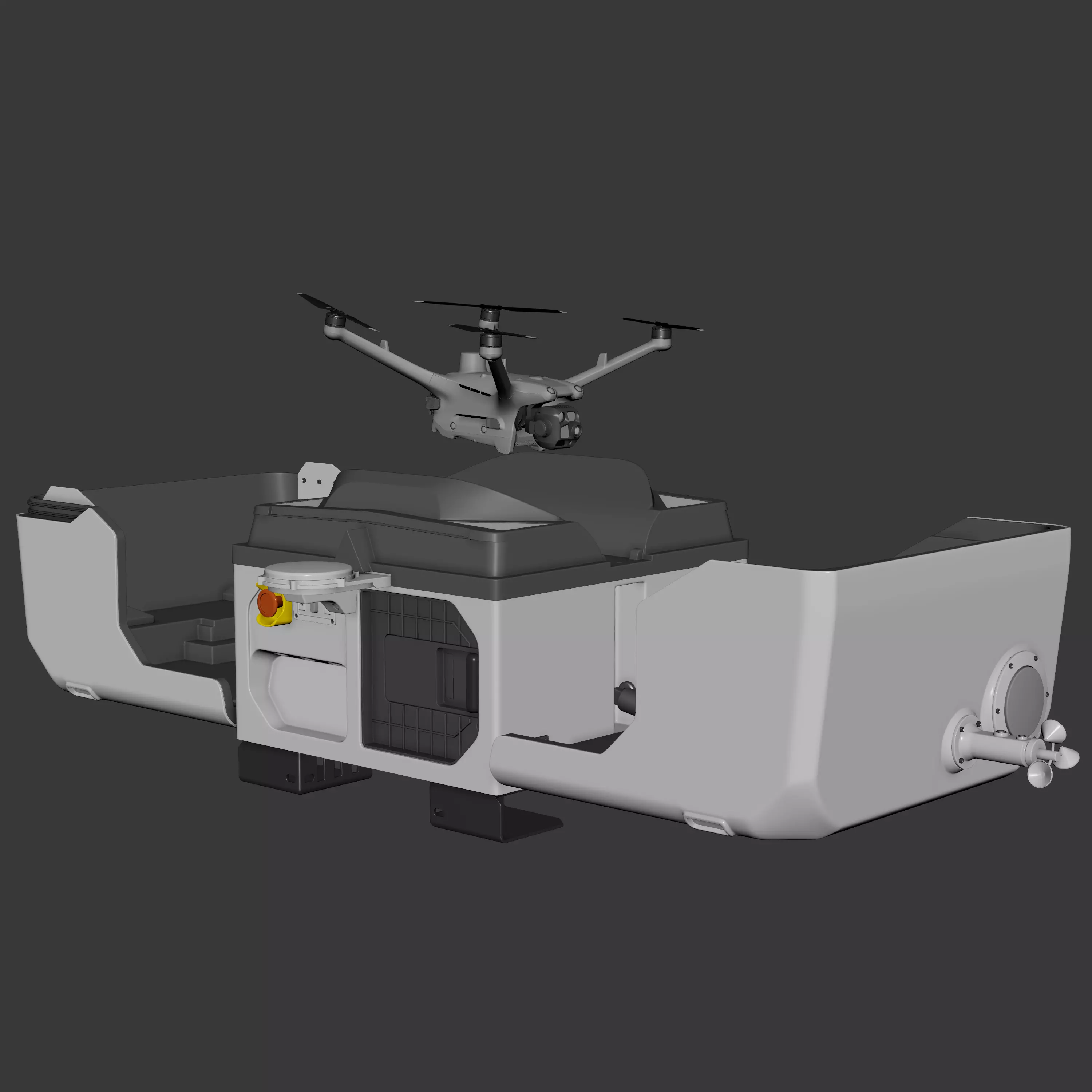 DJI Dock 3 and DJI Matrice 4TD Drone - Animated 3D model animated ...