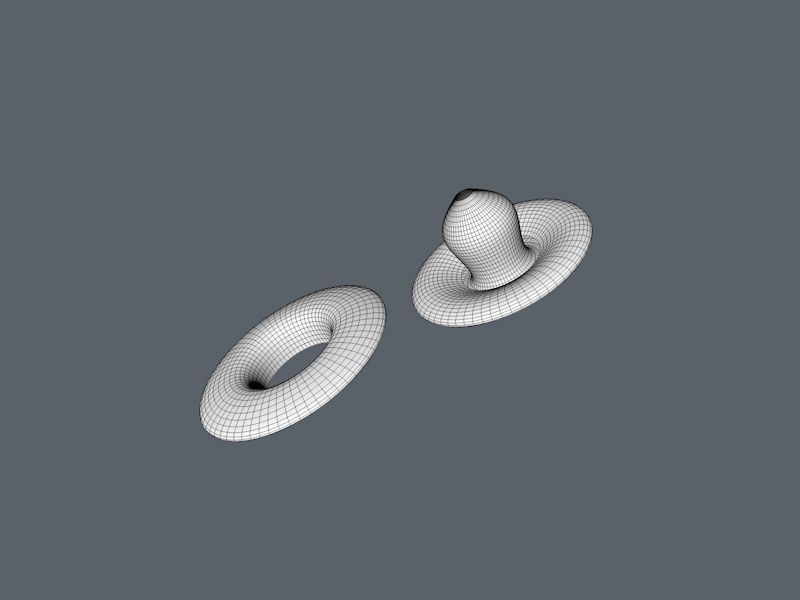 Rivet for jeans together free 3D model | CGTrader