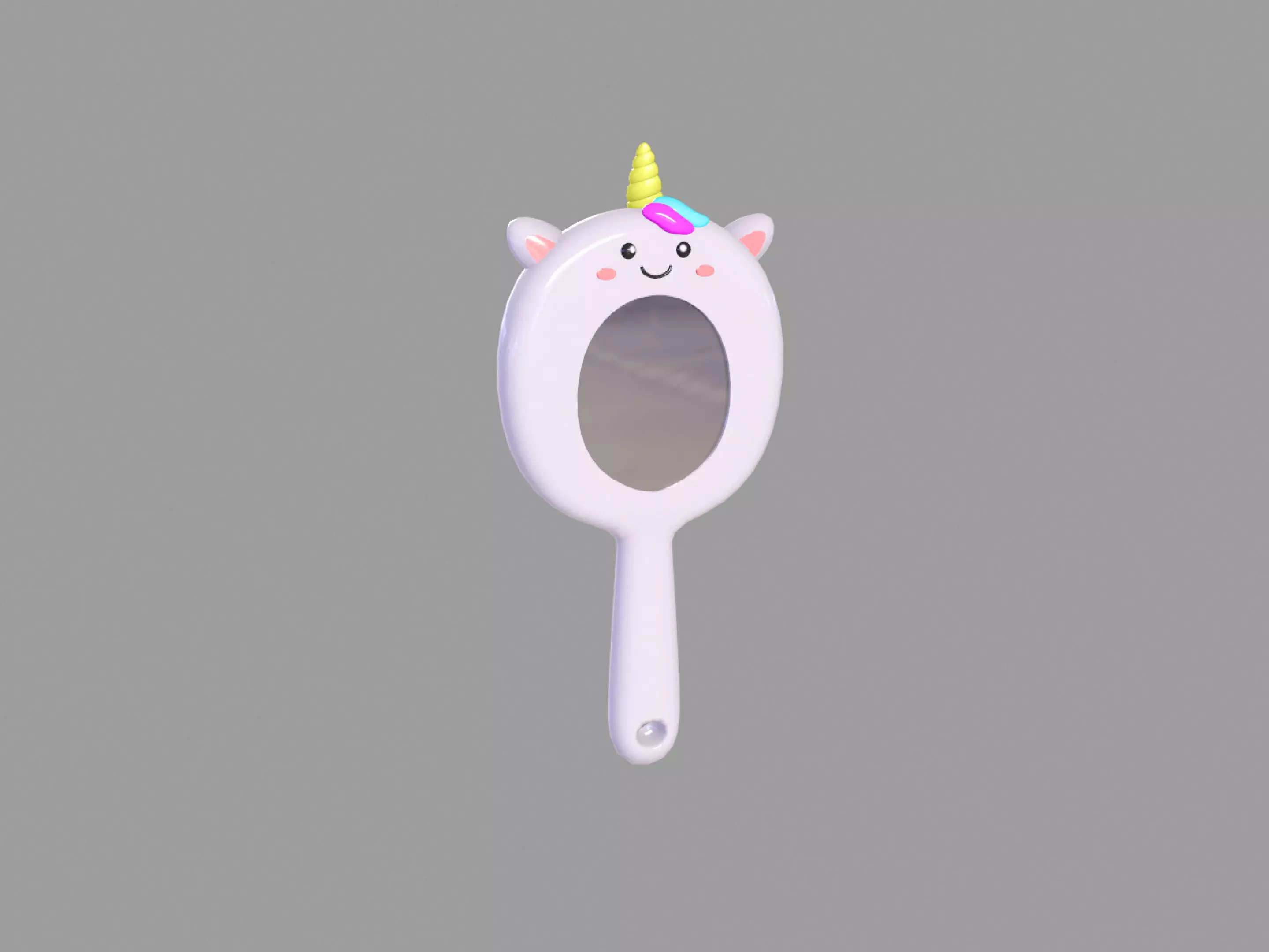 3D model Low-Poly Cartoon Unicorn Mirror VR / AR / low-poly | CGTrader