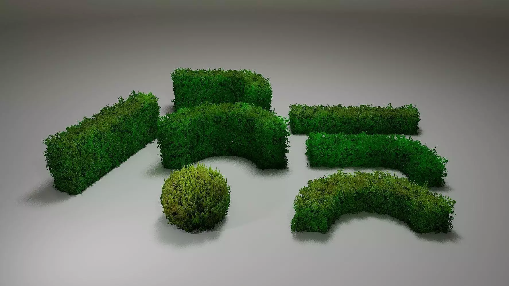 3D model Hedge Pack VR / AR / low-poly | CGTrader