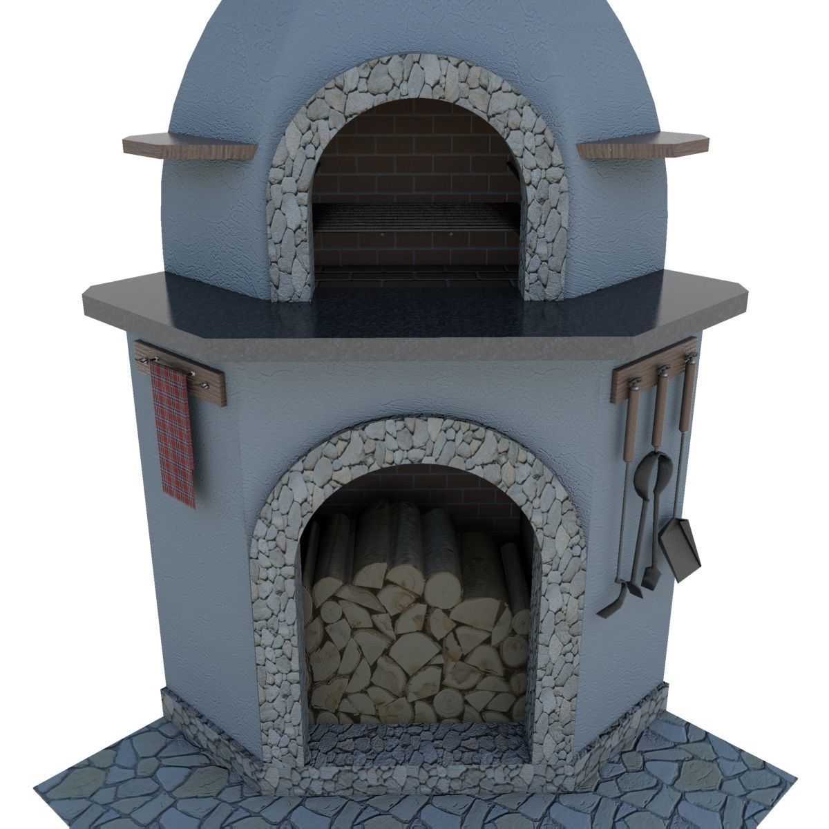 3D model grill oven VR / AR / low-poly | CGTrader