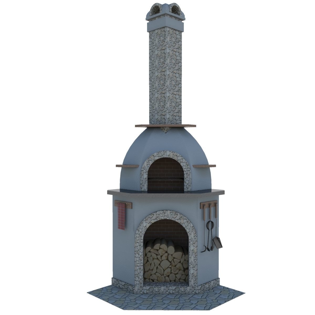 3D model grill oven VR / AR / low-poly | CGTrader