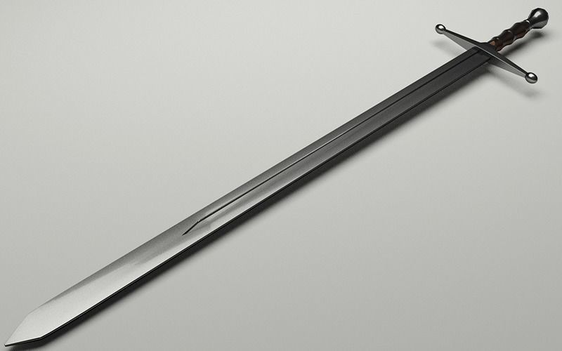 3D model Medieval Longsword VR / AR / low-poly | CGTrader
