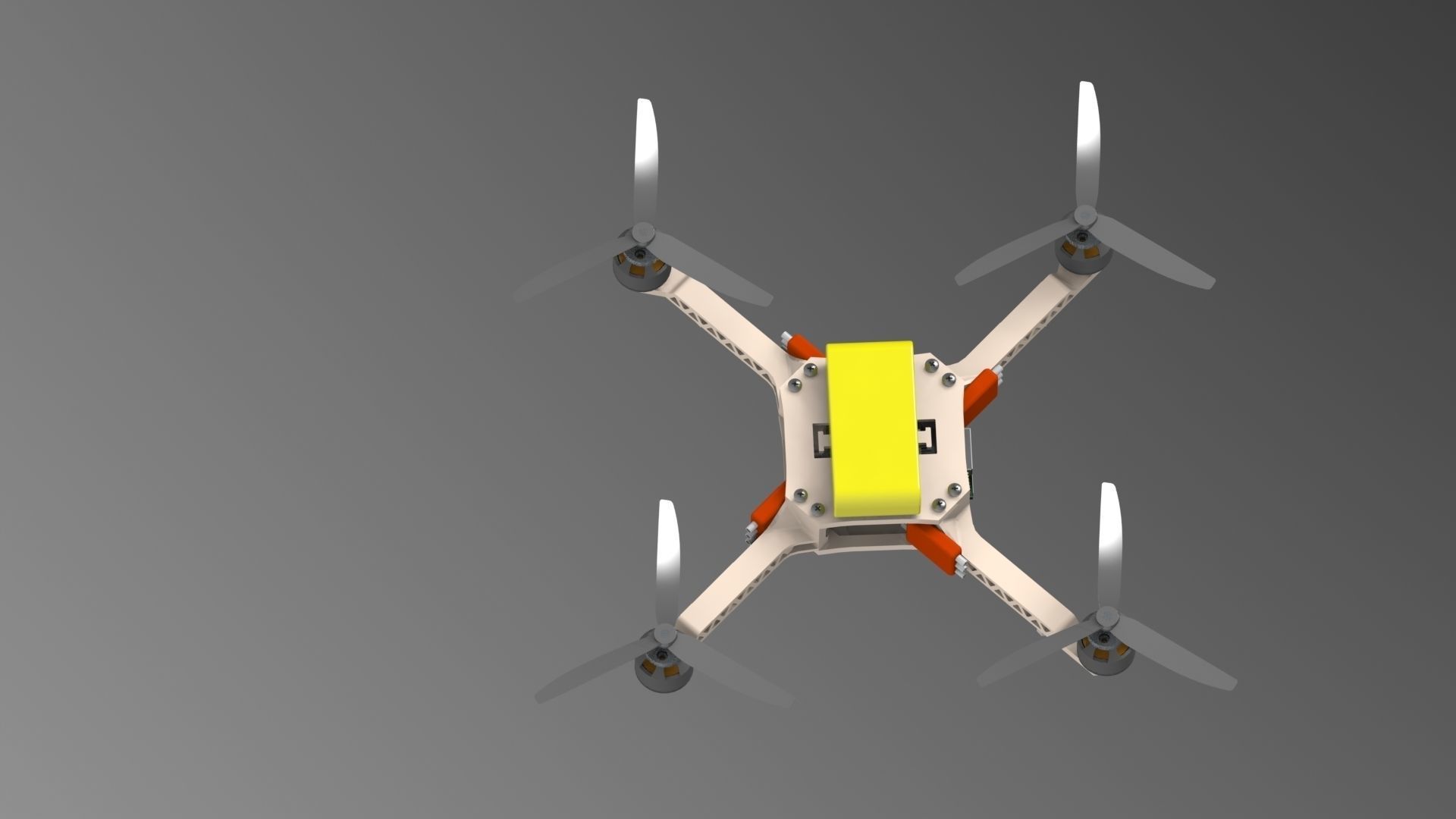 Simple drone model 3D model 3D printable | CGTrader