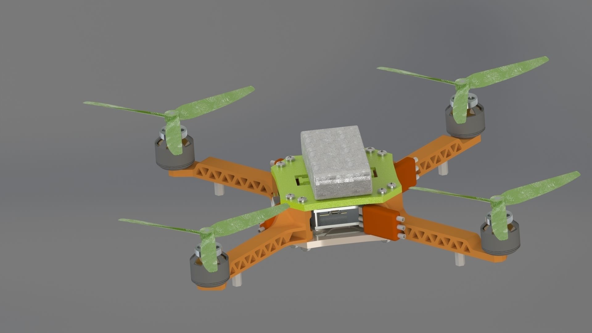Simple drone model 3D model 3D printable | CGTrader