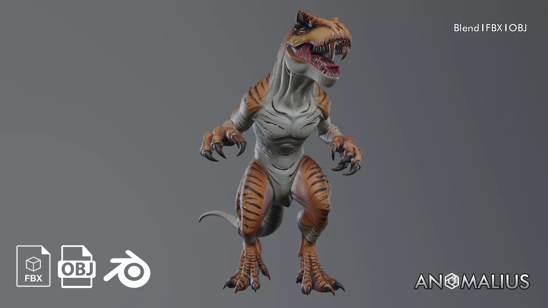 T-Rex tiger 3D model | CGTrader