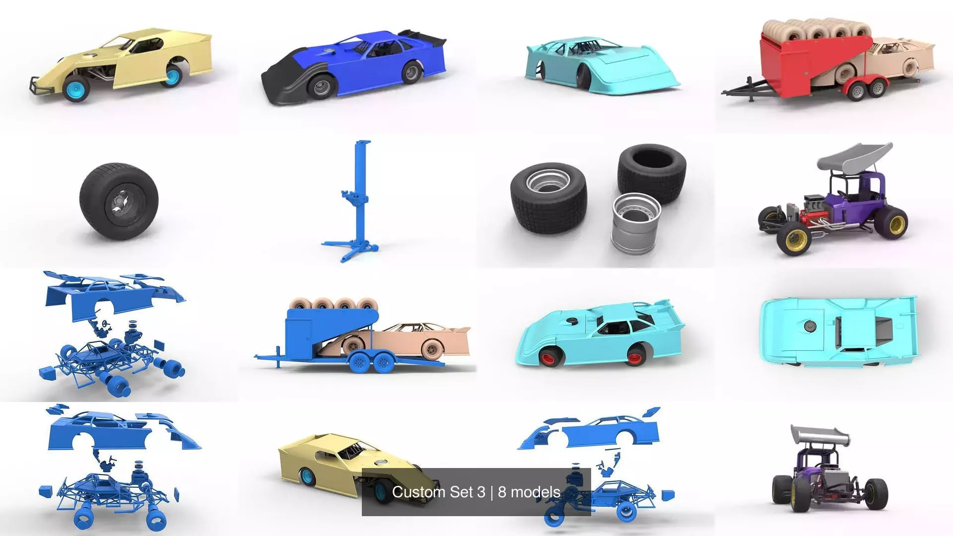 Custom Set 3 3D Model Pack 3D printable | CGTrader