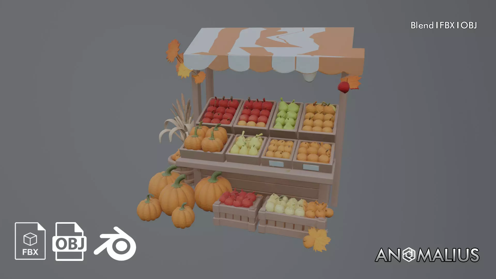 vegetable vendor free 3D model | CGTrader