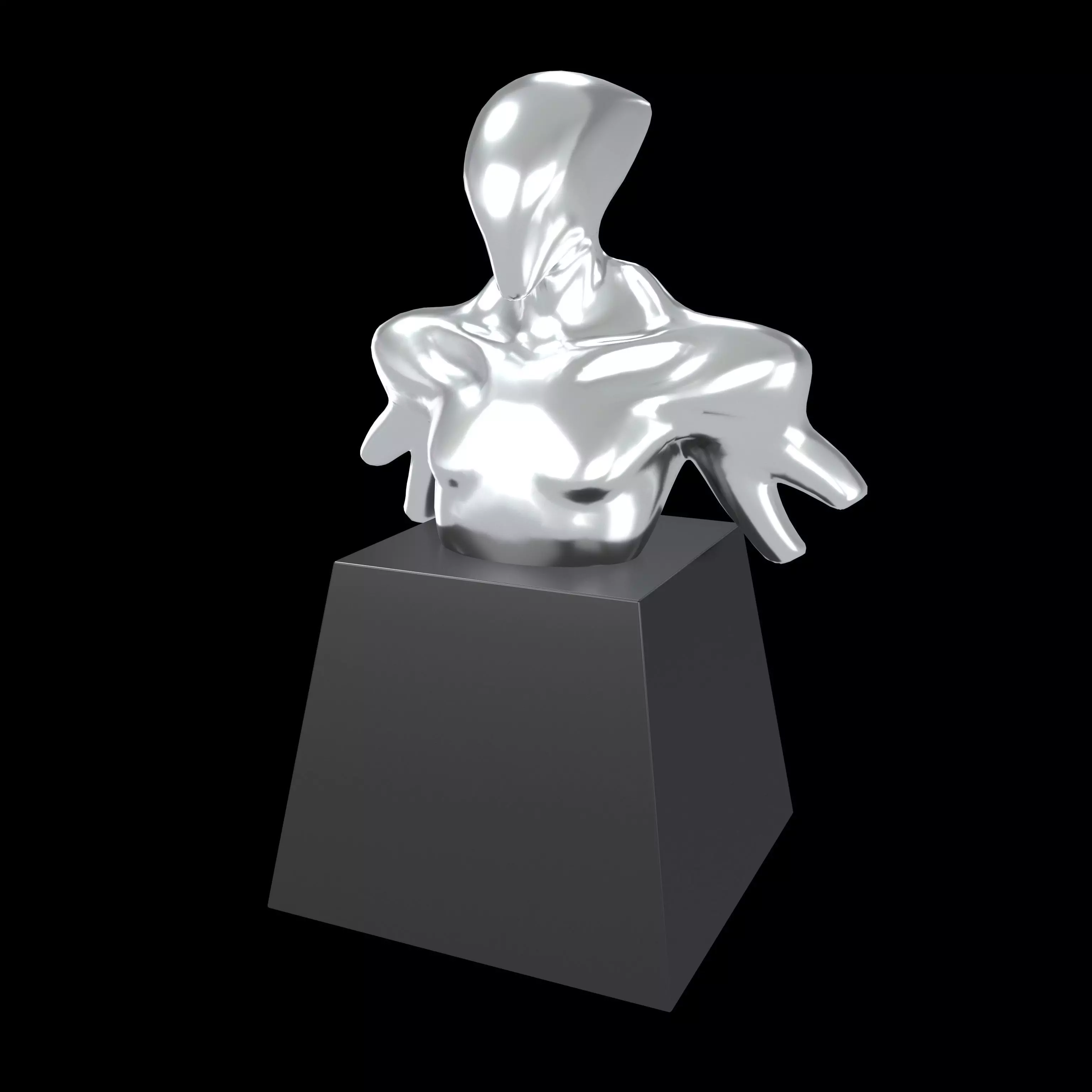 3D model Alien Monster Bust Sculpture V1 002 VR / AR / low-poly | CGTrader