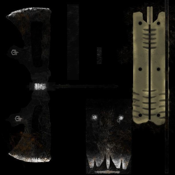 Tactical tomahawk with crowbar melee weapon free VR / AR / low-poly 3D ...