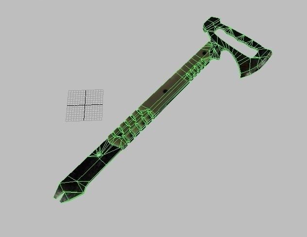 Tactical tomahawk with crowbar melee weapon free VR / AR / low-poly 3D ...