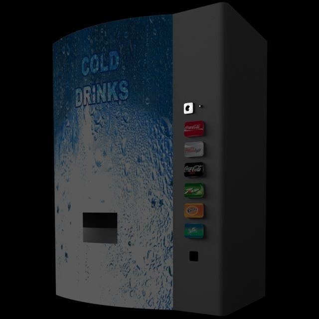 Glowing machine vending 3D model | CGTrader