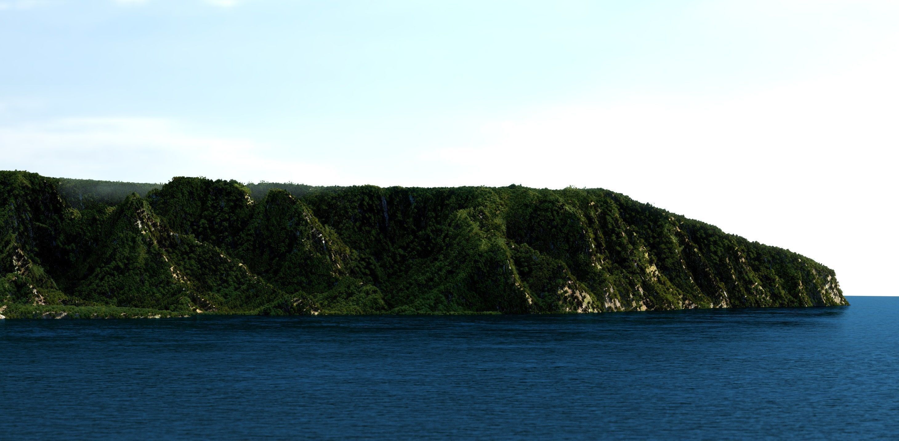Isla Nublar Jurassic Park Island photorealistic 3D model | CGTrader