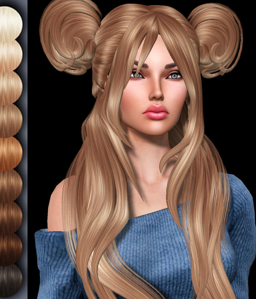 Tulsi Female hair style 3d rigged 3D model rigged | CGTrader