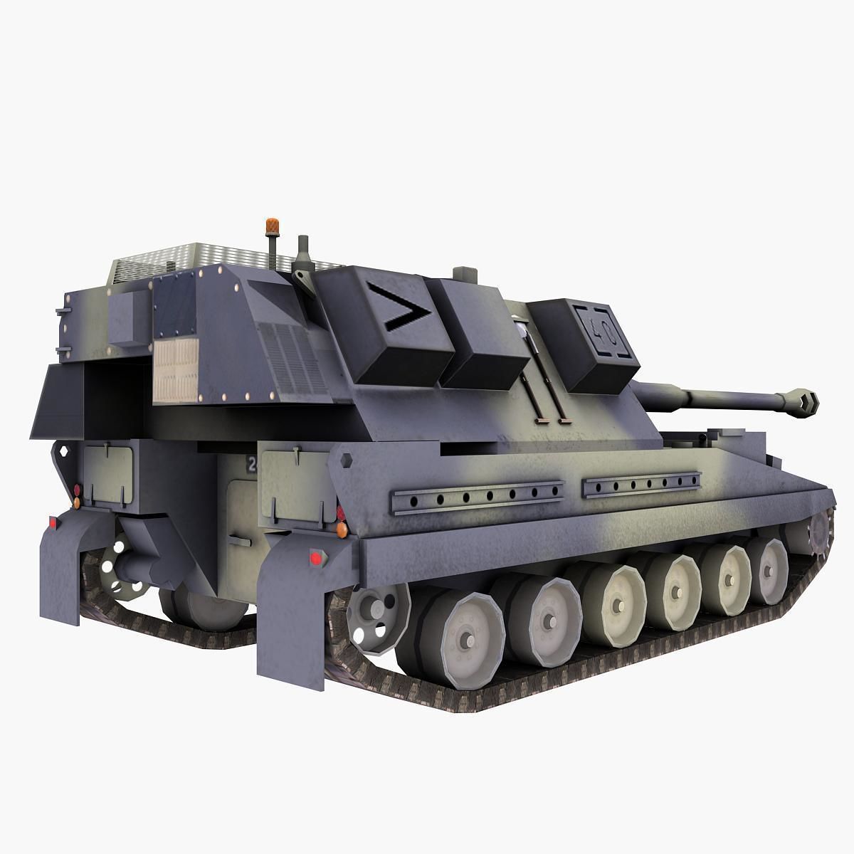 3D model British AS-90 SPGH VR / AR / low-poly | CGTrader