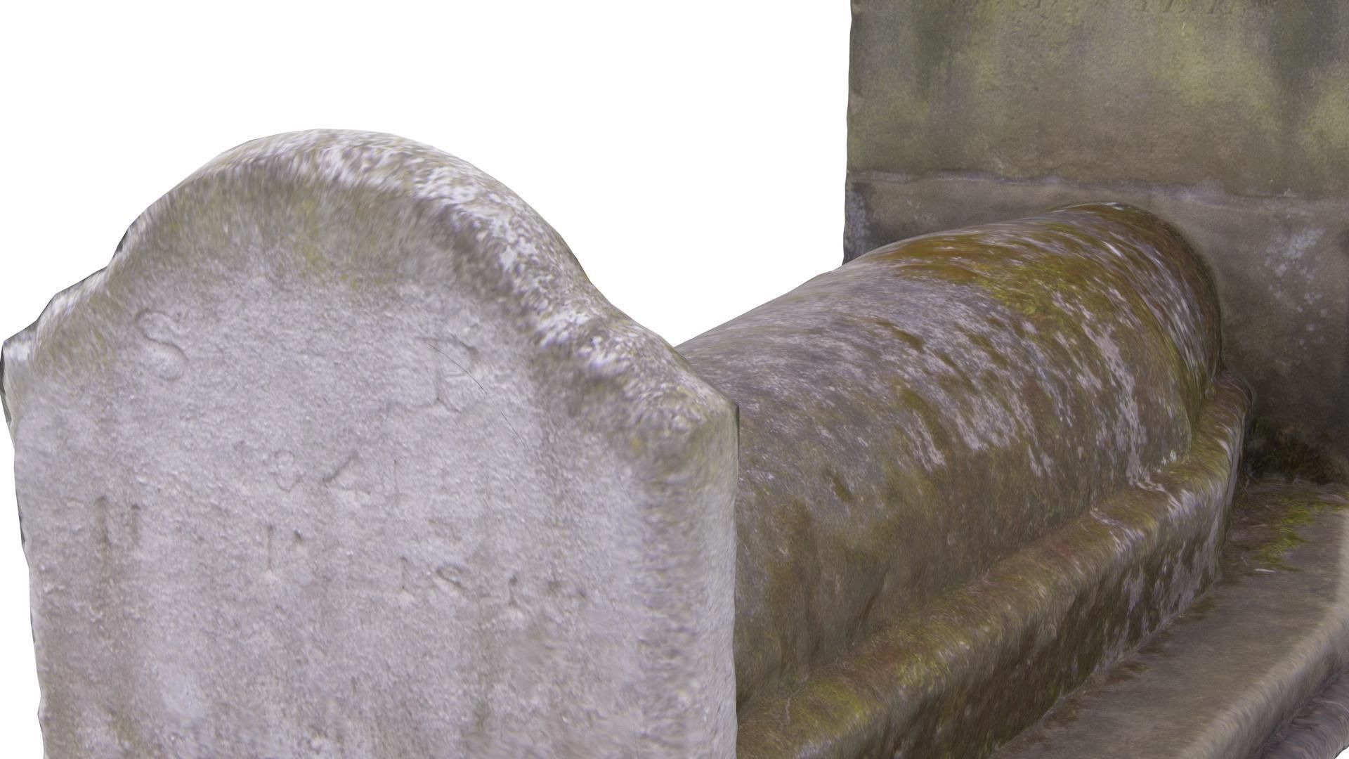 3D model Cloverleaf Gravestone 01 - High and Low poly versions VR / AR ...