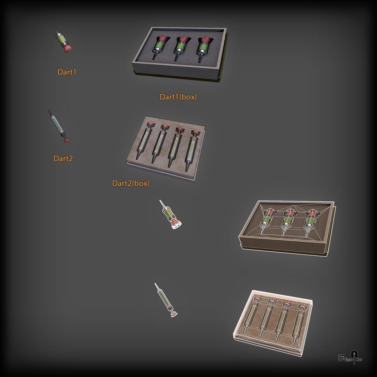 3D model Ammunition pack VR / AR / low-poly animated | CGTrader