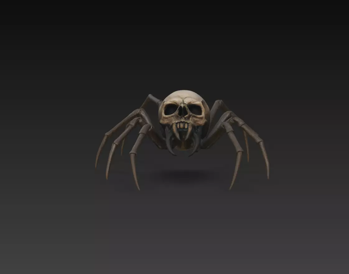 Skull Spider Creature Horror Monster Fantasy 3D Model 3D model 3D ...