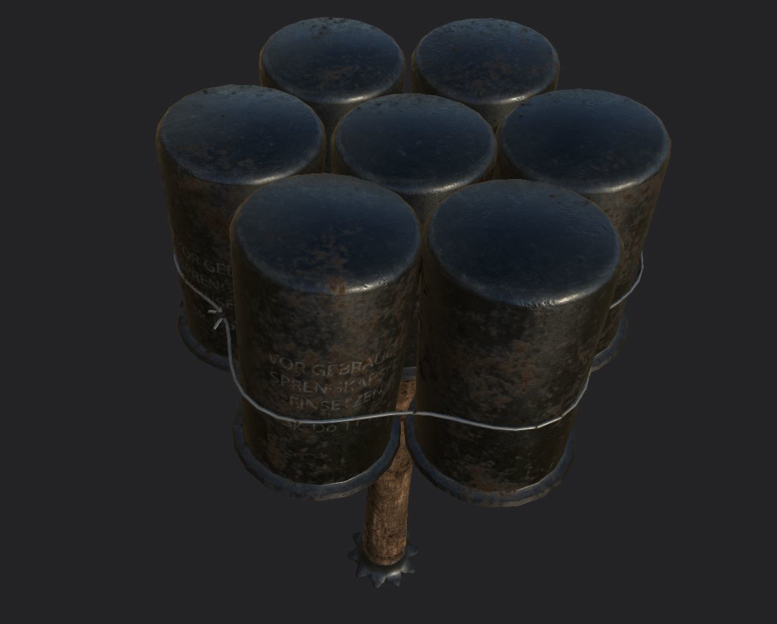 Anti Tank German Grenade WW1 3D model | CGTrader