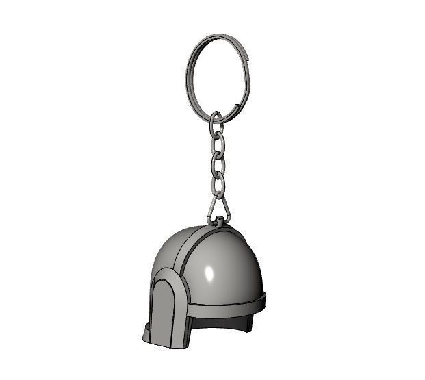 Daft Punk golden helmet keychain free 3D model 3D printable | CGTrader