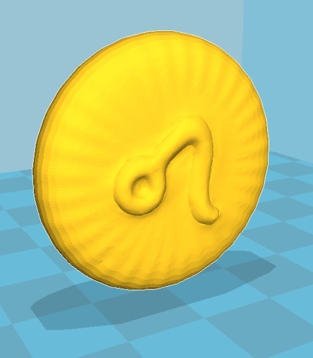 Zodiak sign Leo Coin 3D print model 3D model 3D printable | CGTrader