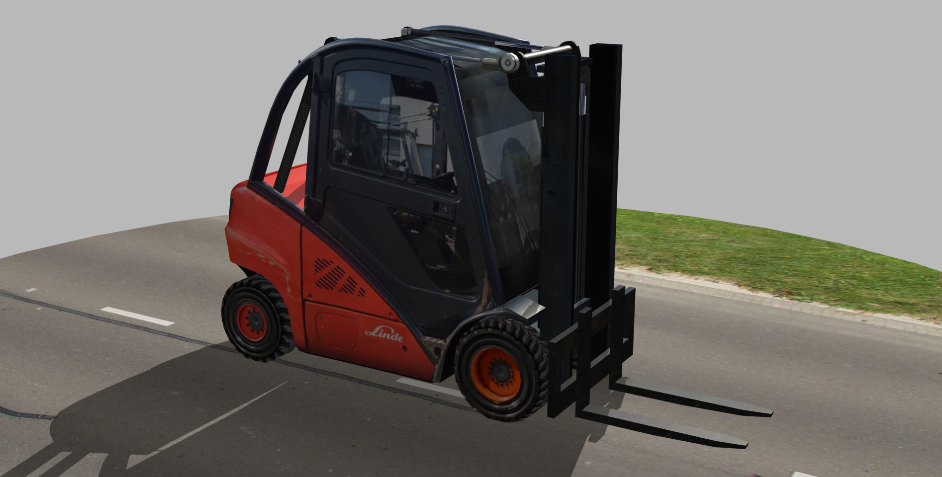 3D model Linde Forklift Trucks H35D VR / AR / low-poly rigged | CGTrader