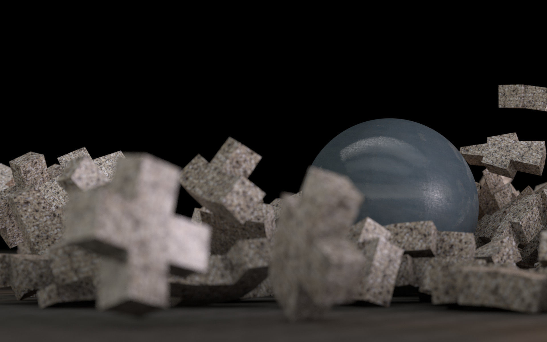 Depth of field - Scene free 3D model animated | CGTrader