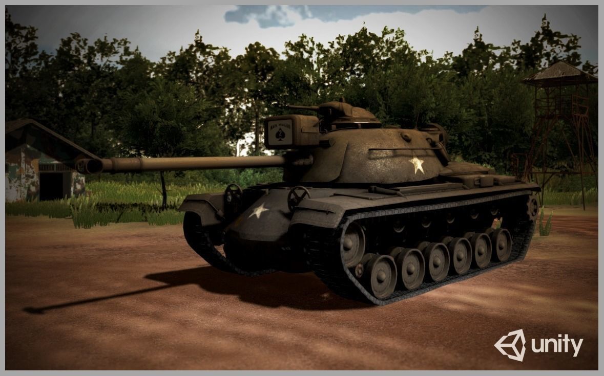 3D model MBT M48A3 Patton VR / AR / low-poly | CGTrader