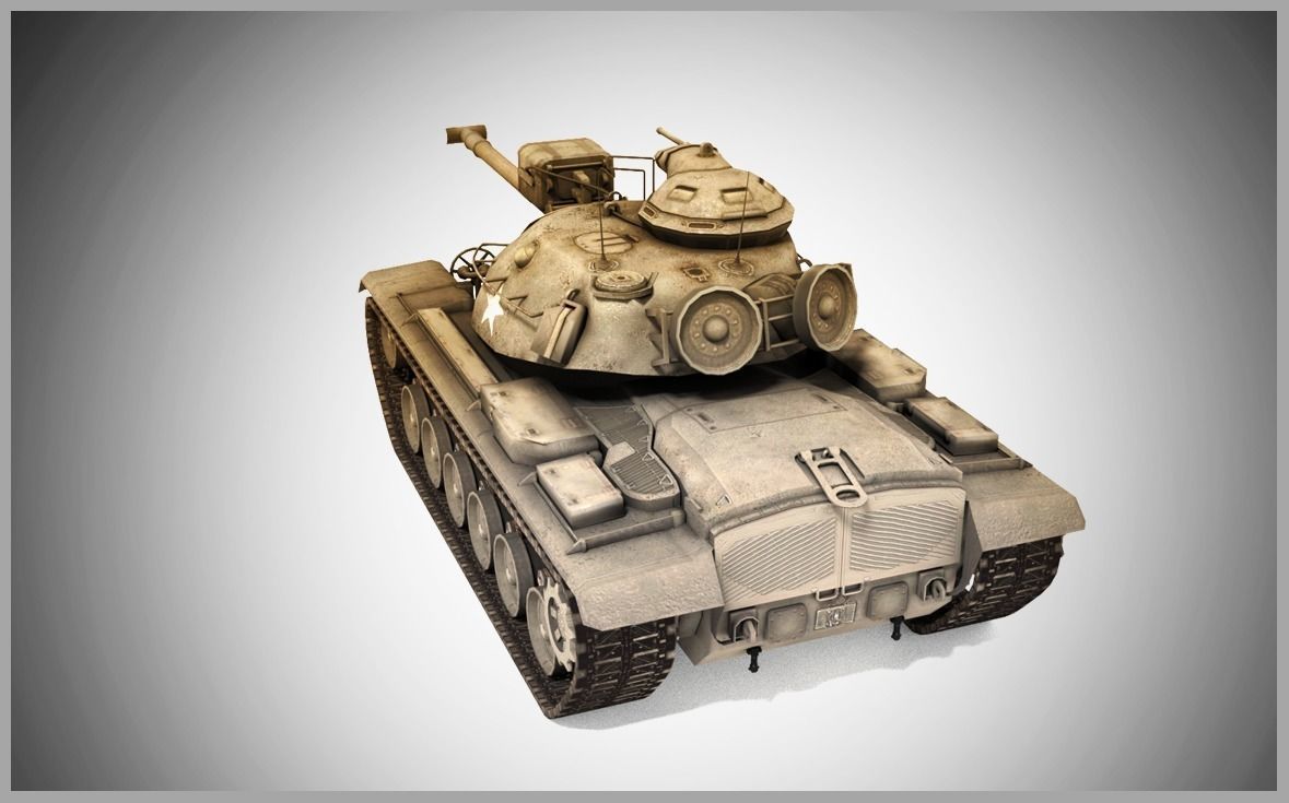 3D model MBT M48A3 Patton VR / AR / low-poly | CGTrader