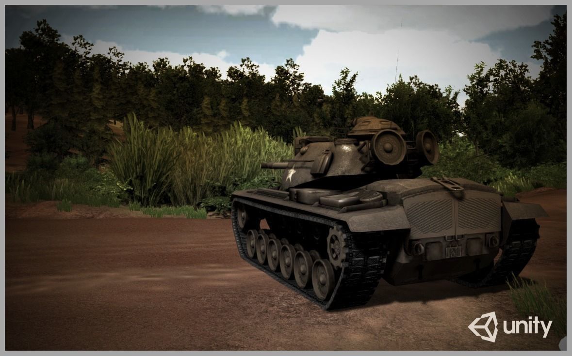 3D model MBT M48A3 Patton VR / AR / low-poly | CGTrader