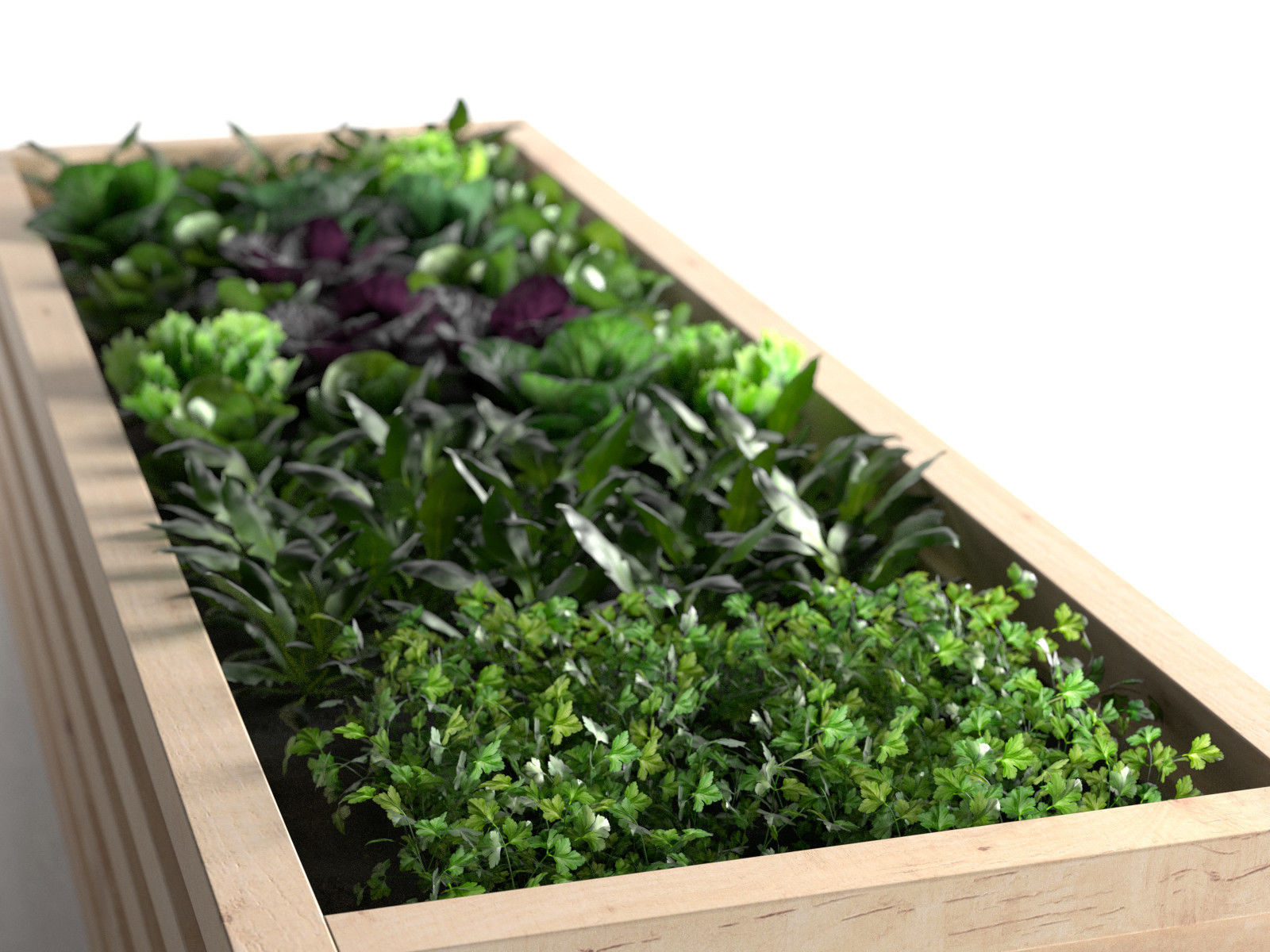 Timber Planter 3D model | CGTrader