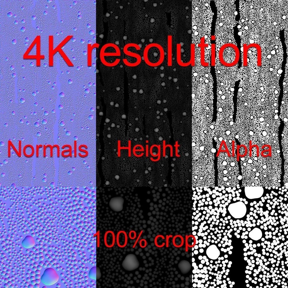 Raindrops Texture Texture | CGTrader