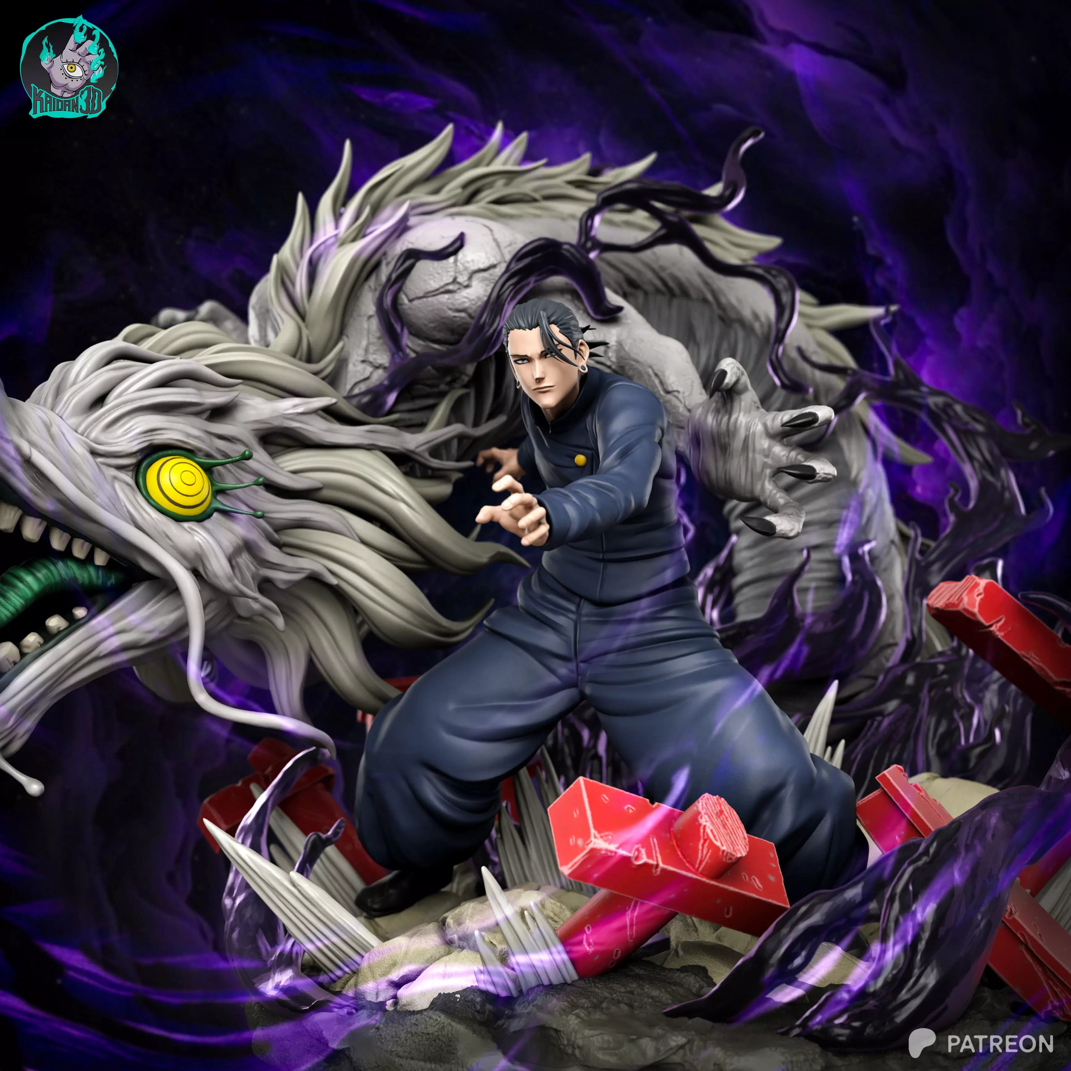 Suguru Geto Past Arc JUJUTSU KAISEN - STL Ready for 3D Printing 3D ...