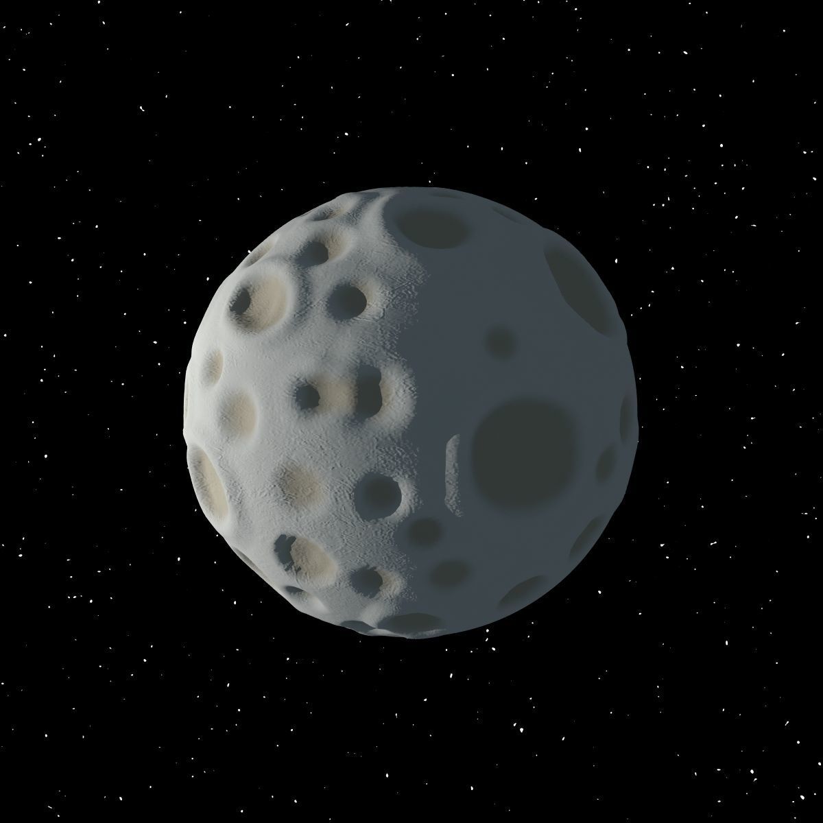 Moon Cartoon 3D model | CGTrader