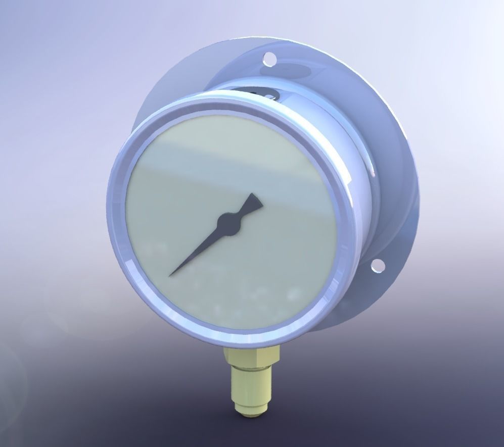 Manometer - compound pressure and vacuum gauge 3D model | CGTrader