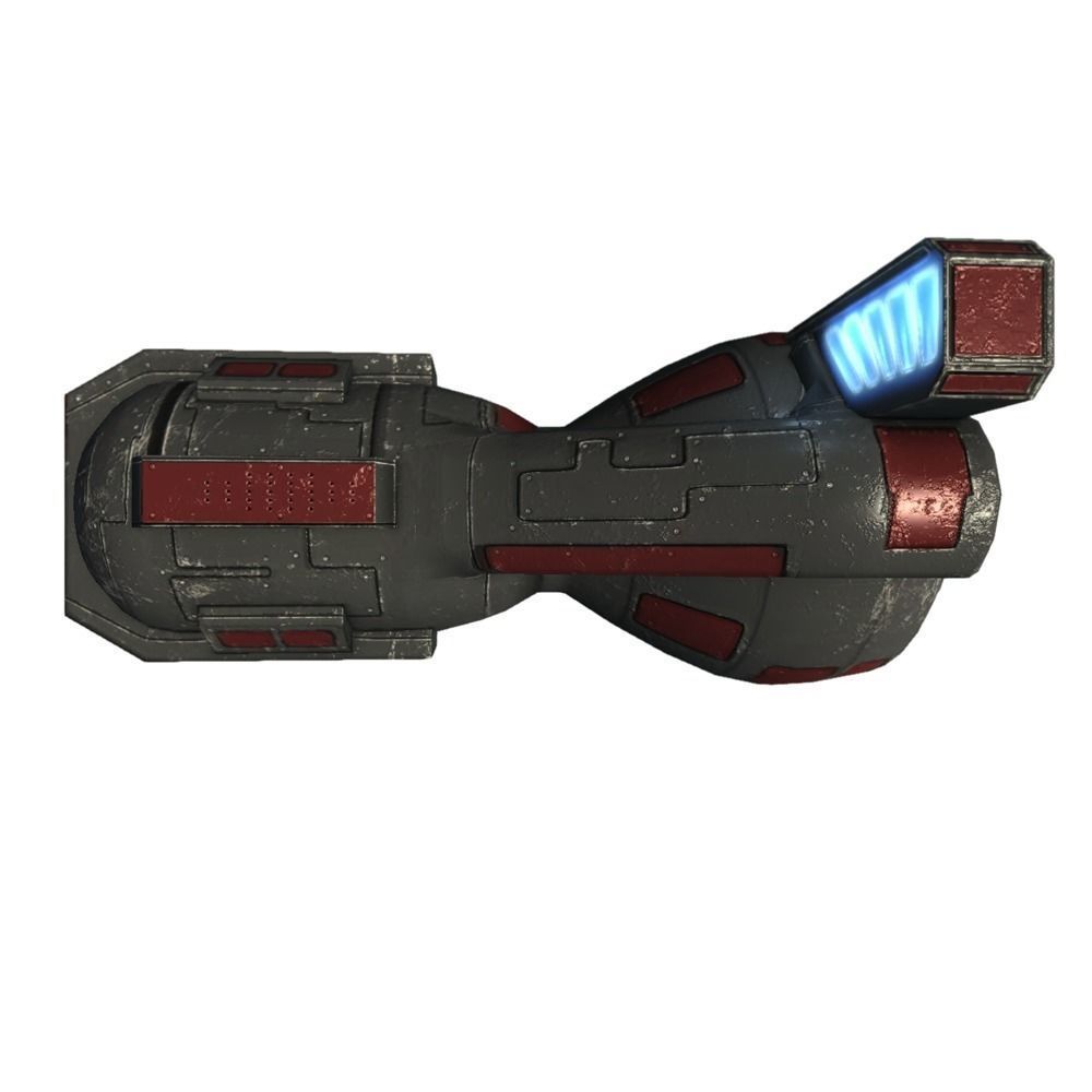 3D model Starship engine 02 Sci-fi low poly VR / AR / low-poly | CGTrader