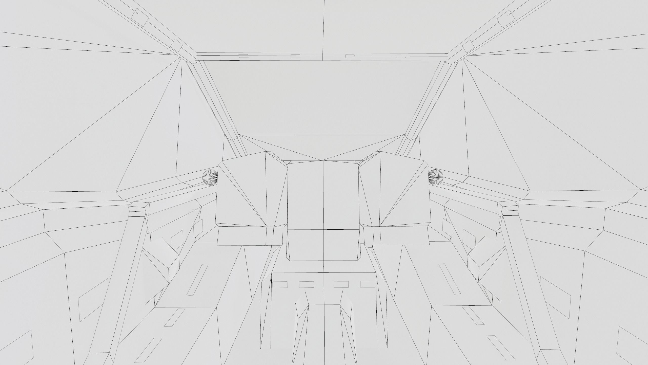 3D model Sci-fi Lowpoly Cockpit With 2 Skins VR / AR / low-poly | CGTrader