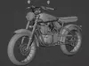 Classic Retro Motorcycle 3D Model PBR Blender FBX OBJ GLB 3D model ...