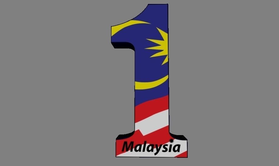 1Malaysia Logo free VR / AR / low-poly 3D model | CGTrader