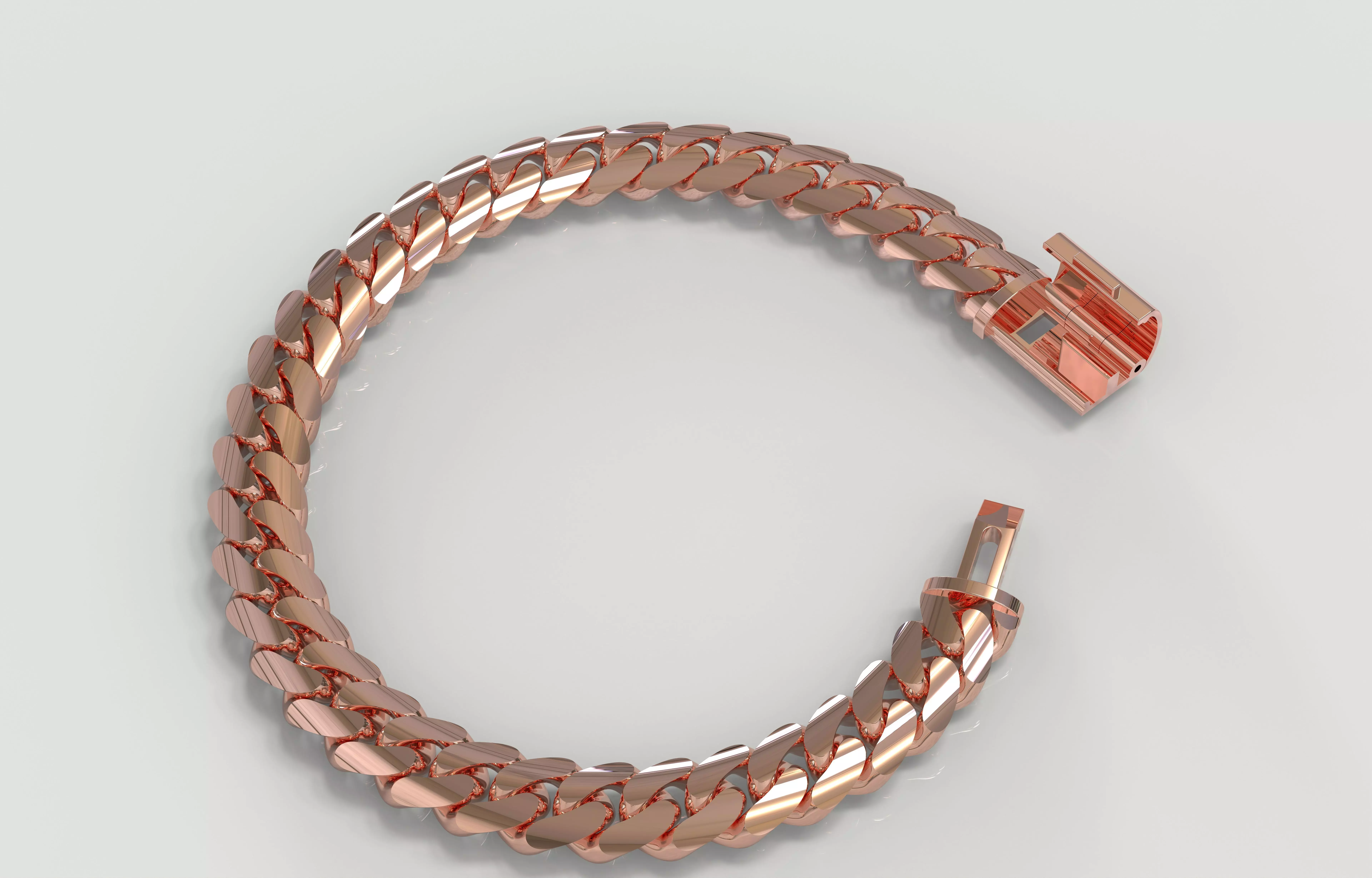 Miami Cuban Link 8mm chain set for bracelets or necklaces 3D model 3D ...