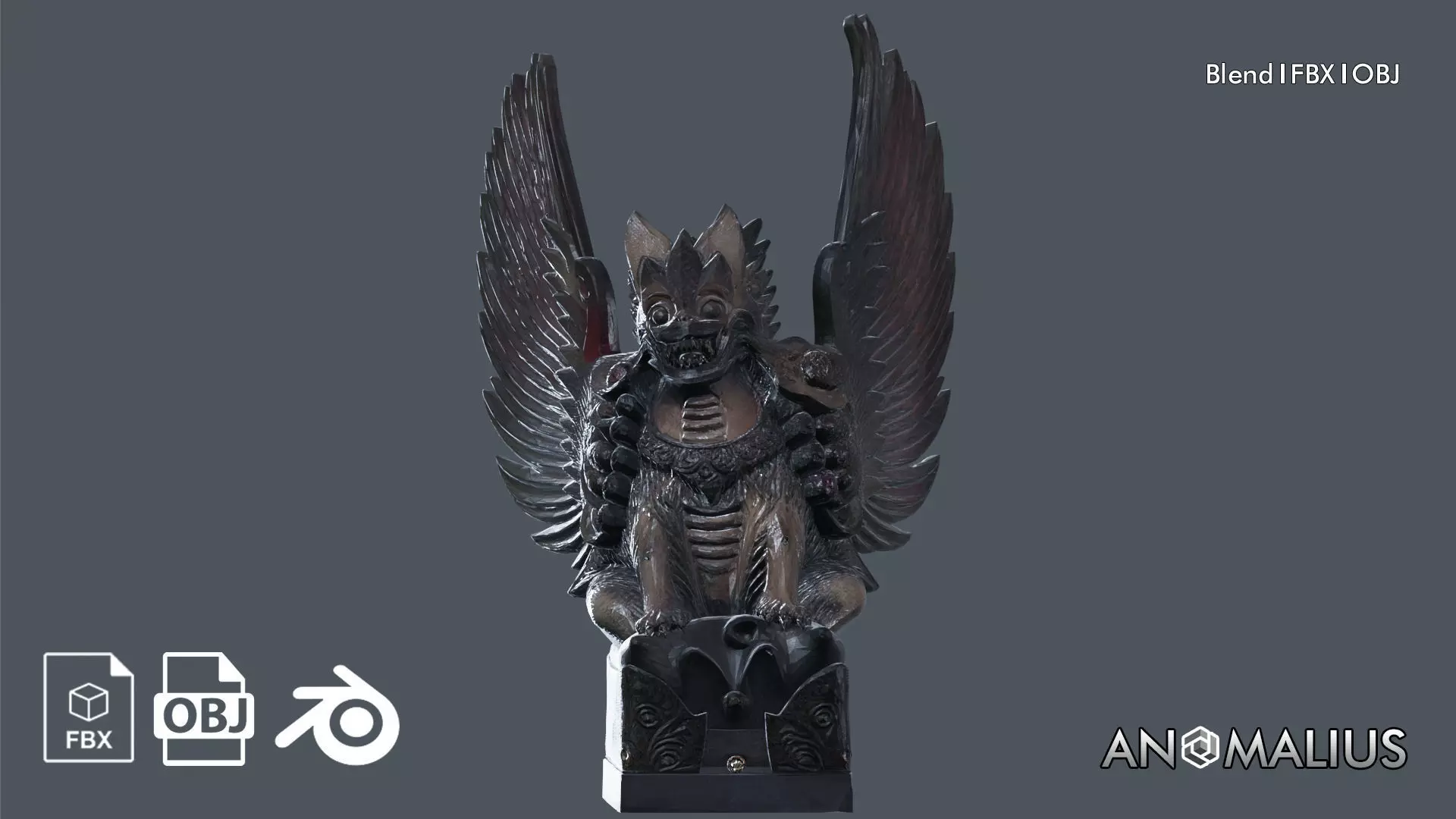 southeast asian demon statue 3D model | CGTrader