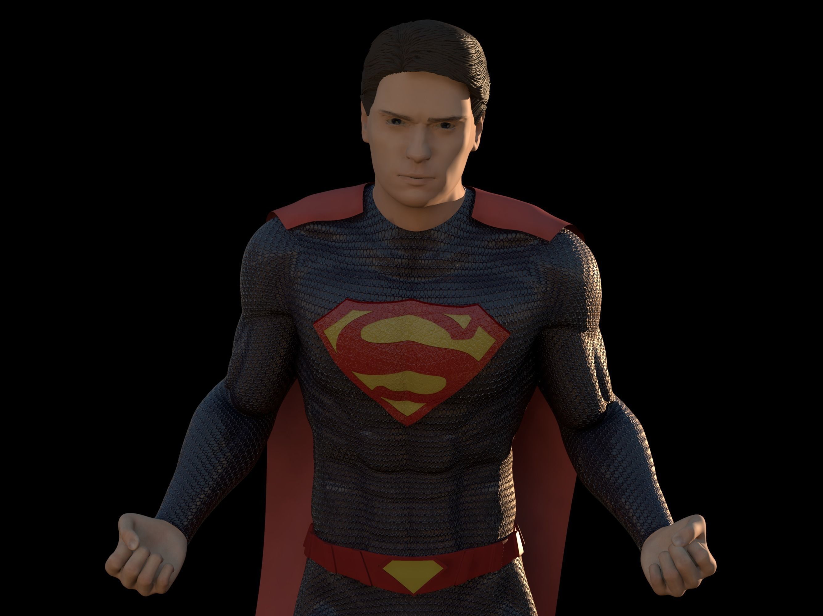 Superman RIGGED Man of Steel or Batman vs Superman Version 3D model ...