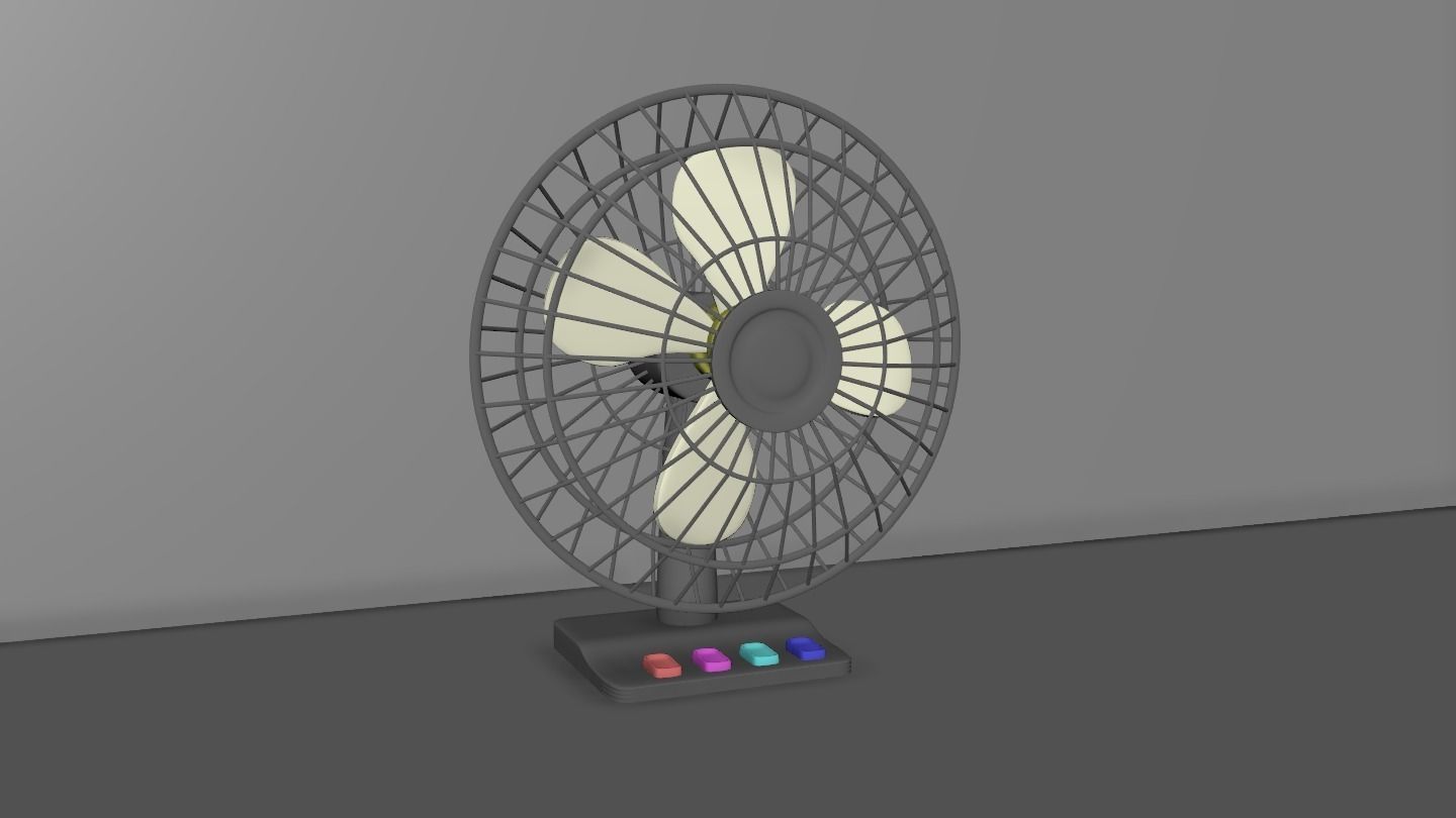 Desktop Fan 3D model | CGTrader