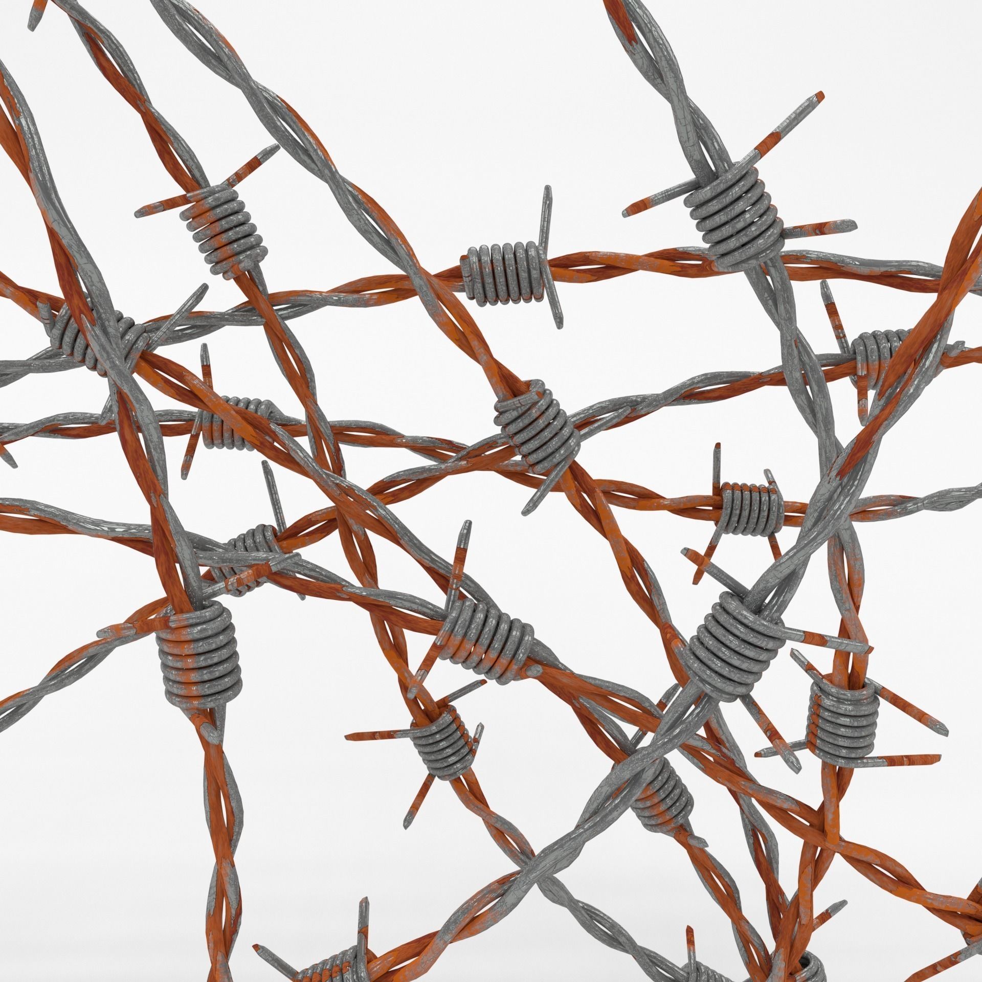 3D model Barb Wire Weathered VR / AR / low-poly | CGTrader