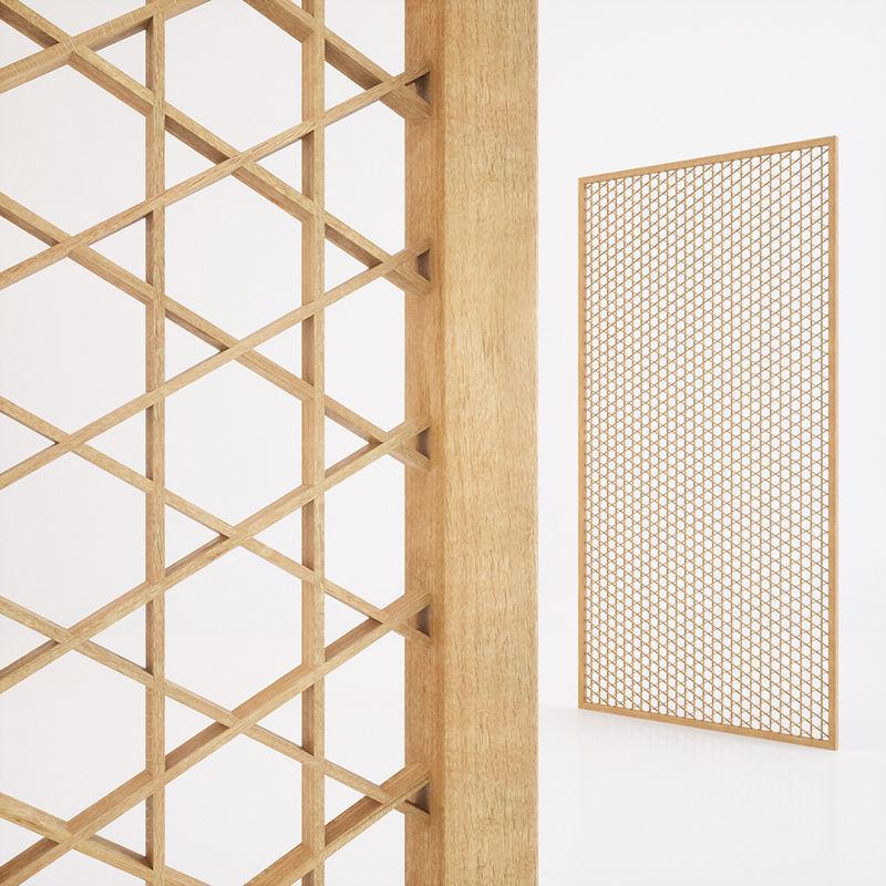 KUMIKO Collection C taiwanese lattice screens 3D model | CGTrader
