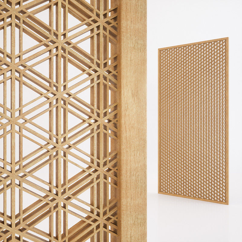 KUMIKO Collection C taiwanese lattice screens 3D model | CGTrader